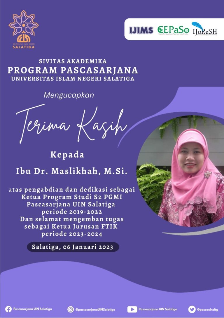 Sivitas Akademika Program Pascasarjana UIN Salatiga Memberikan Penghargaan kepada Ibu Dr ...